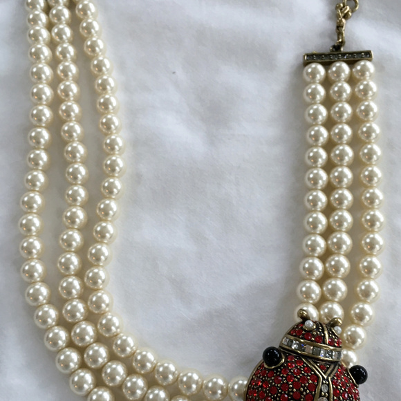 Heidi Daus | Jewelry | Heidi Daus Lovely Ladybug 3 Strand Choker ...